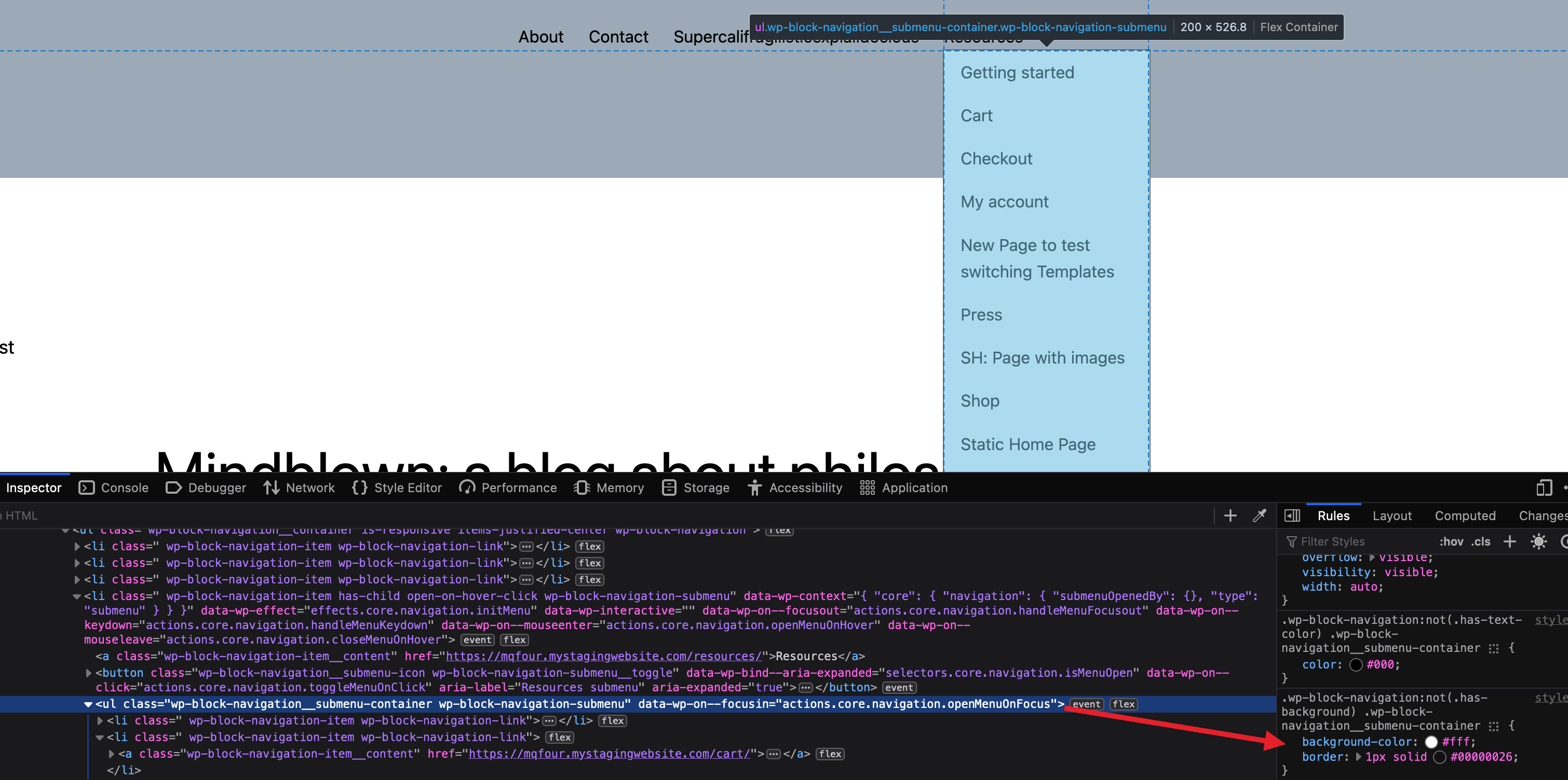 Navigation Block: Allow for transparent submenu background · Issue #53487 · WordPress/gutenberg ...