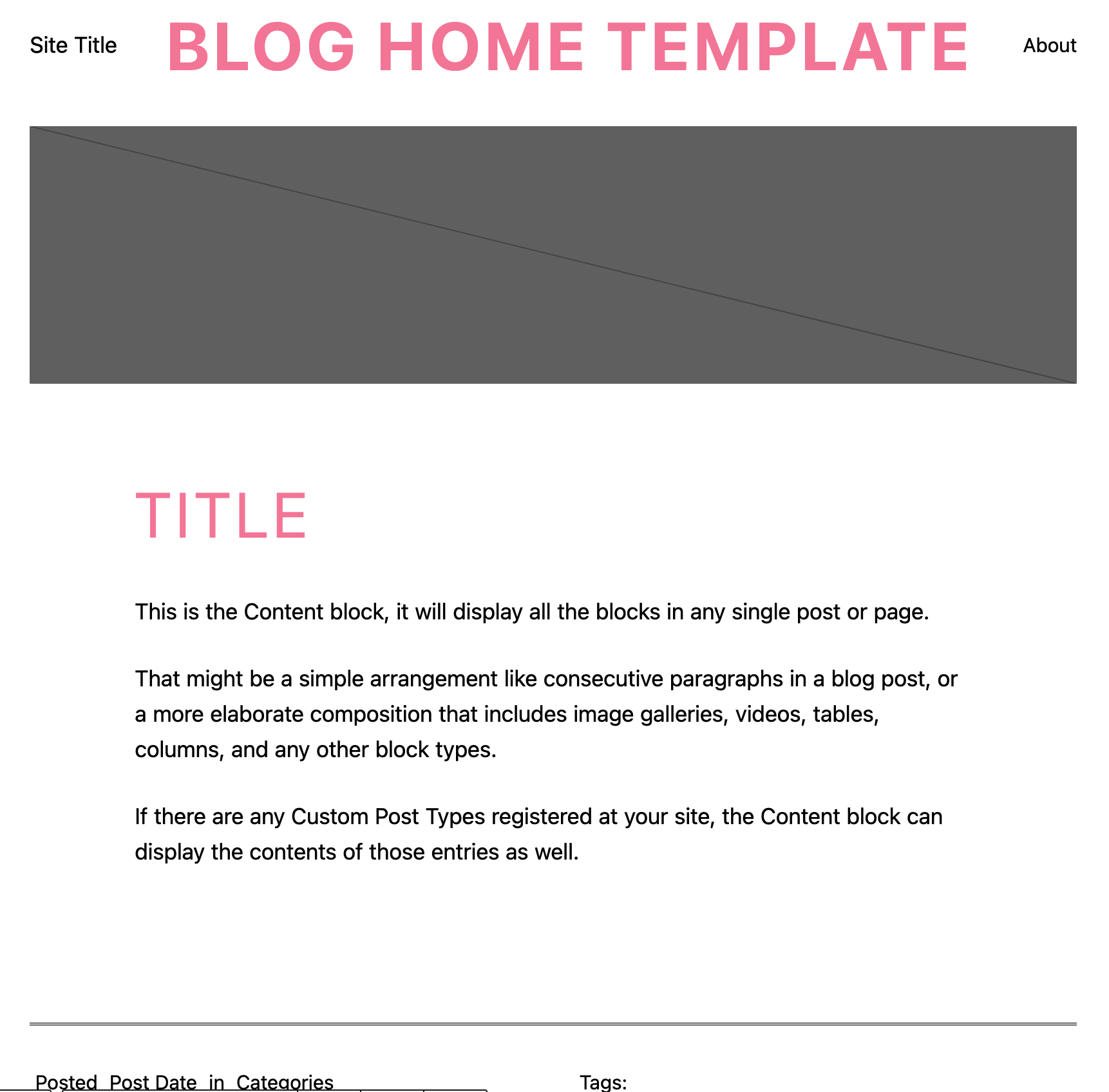 Content Block: Add an Editor Preference to show visual placeholder ...
