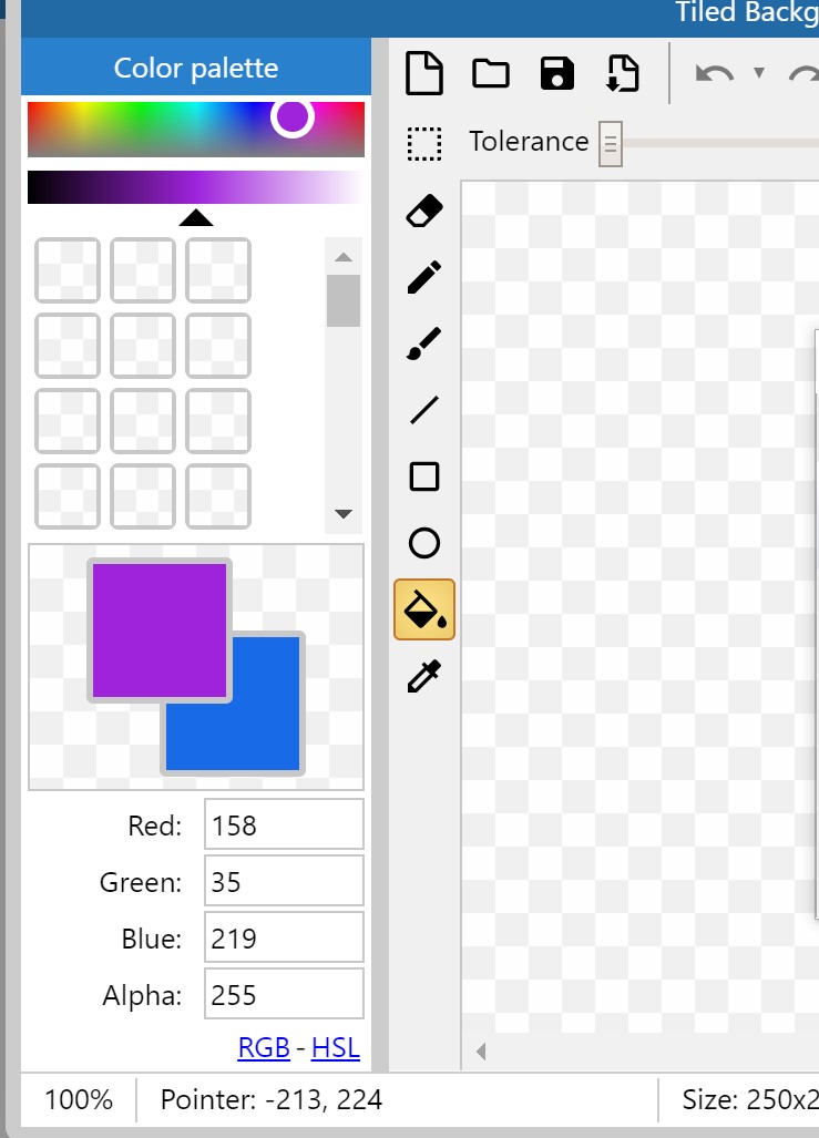 Color palette barely visible on small screens · Issue #2521 · Scirra/Construct-bugs · GitHub