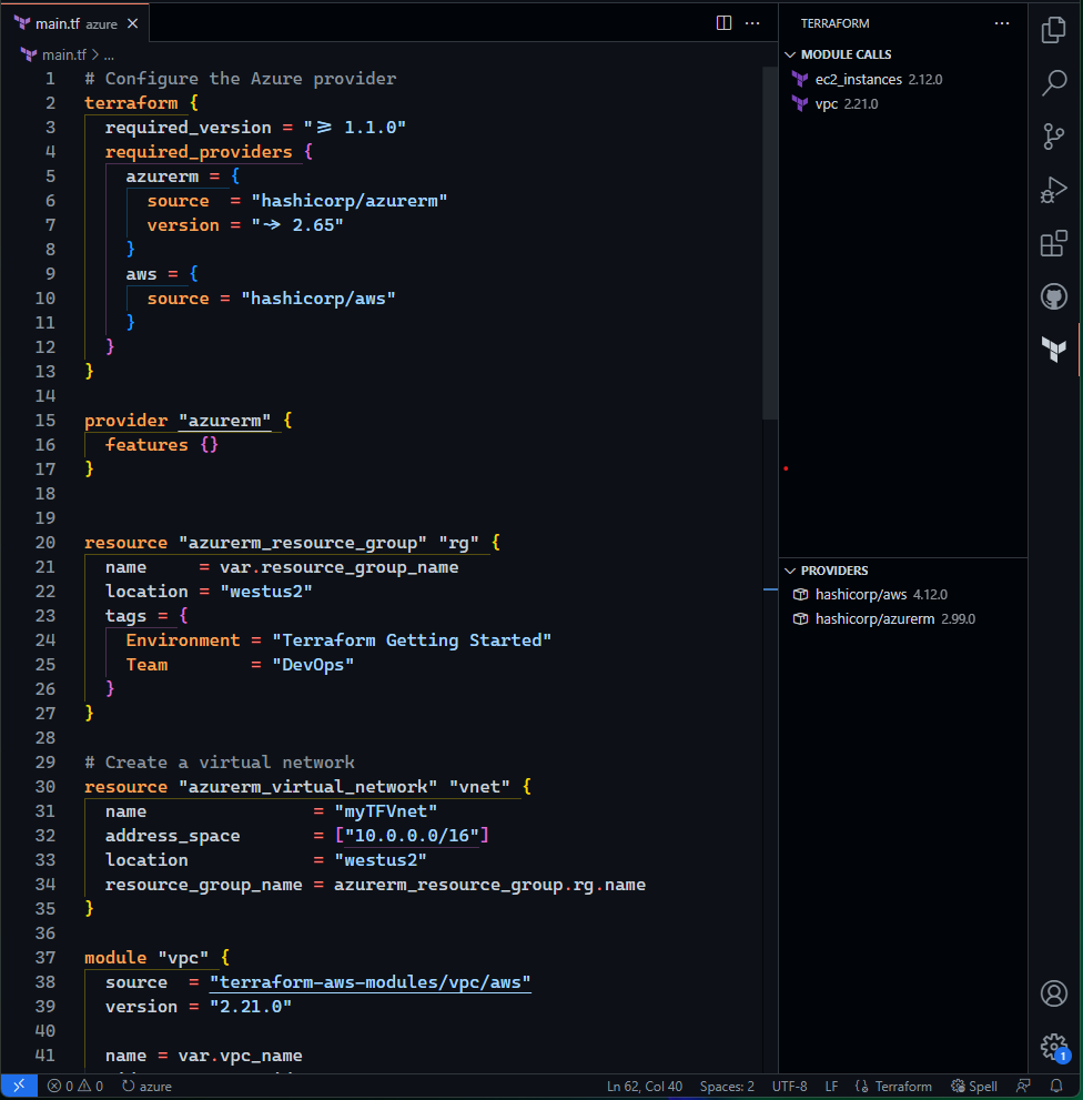 Add new Terraform View Container · Issue #1170 · hashicorp/vscode-terraform · GitHub