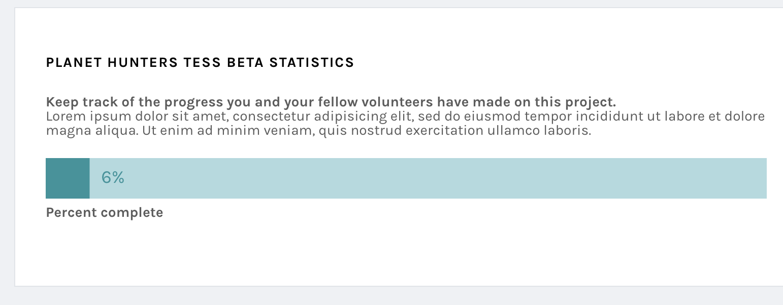 What should the lorem ipsum text in the stats box be? · Issue #845 · zooniverse/front-end ...