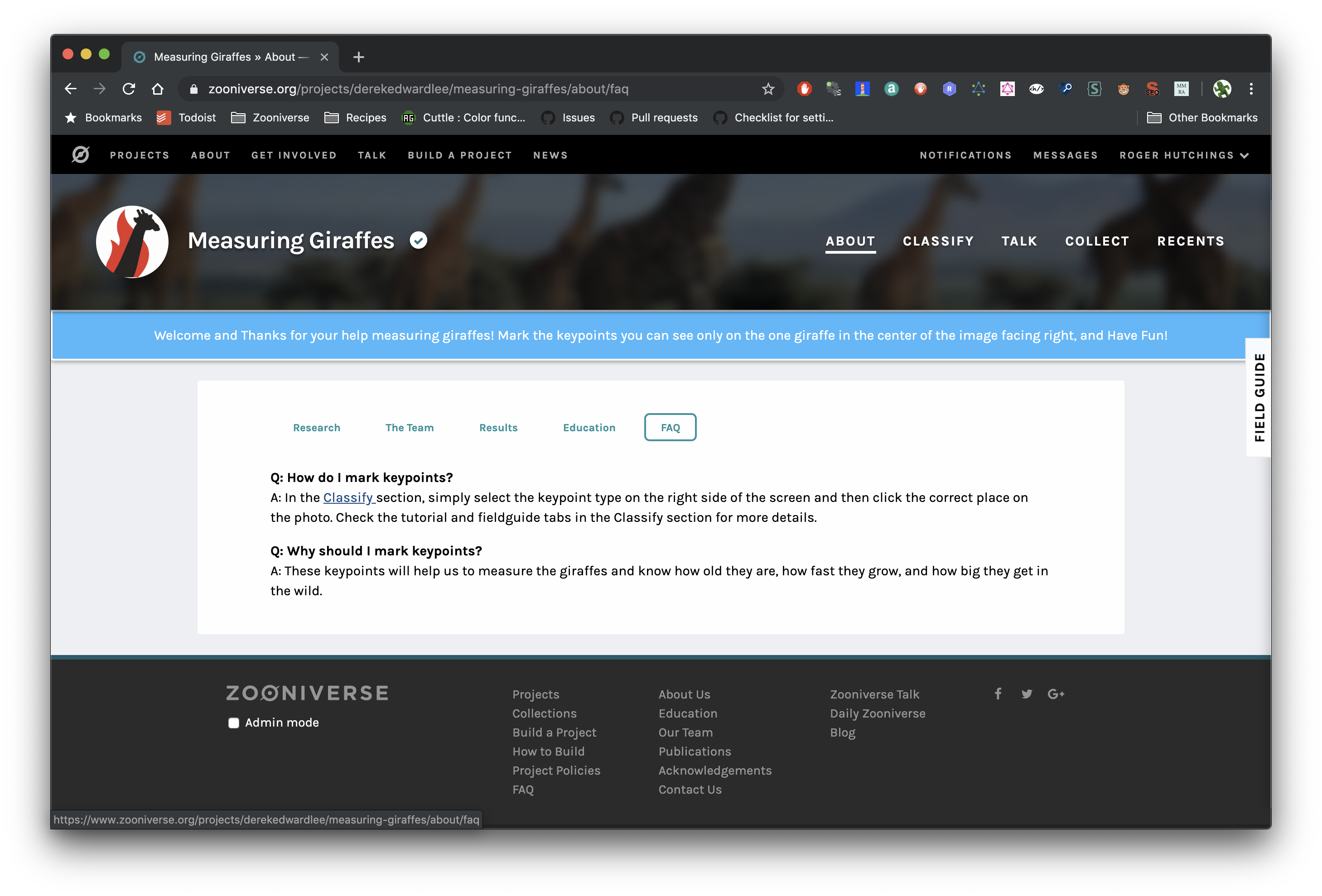 Add project about pages - FAQ · Issue #1137 · zooniverse/front-end-monorepo · GitHub