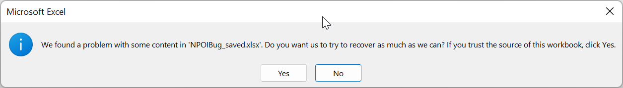 Npoi Corrupt Excel Files Containing Array Function Data Table · Issue