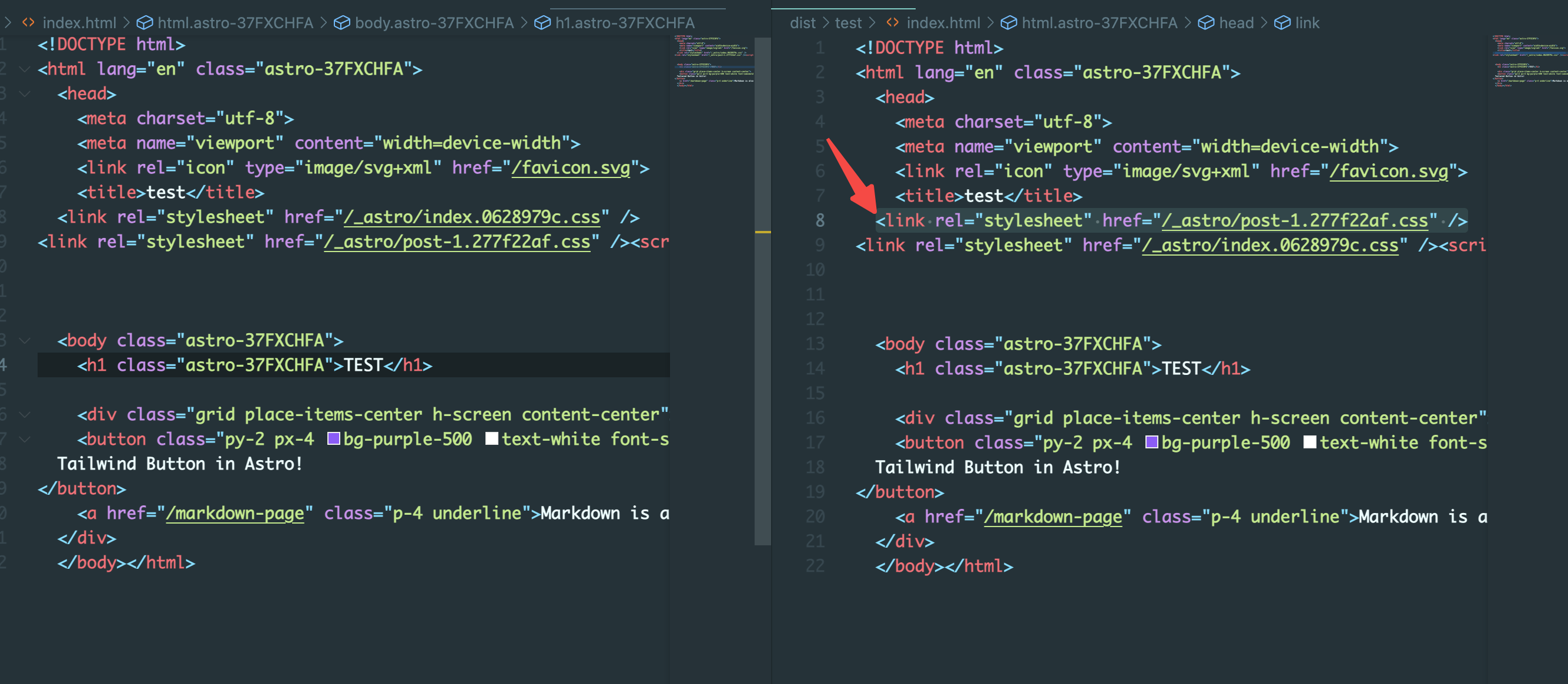Astro With Tailwind Incorrect Style Css Order In Subpath · Issue 5676 · Withastroastro · Github