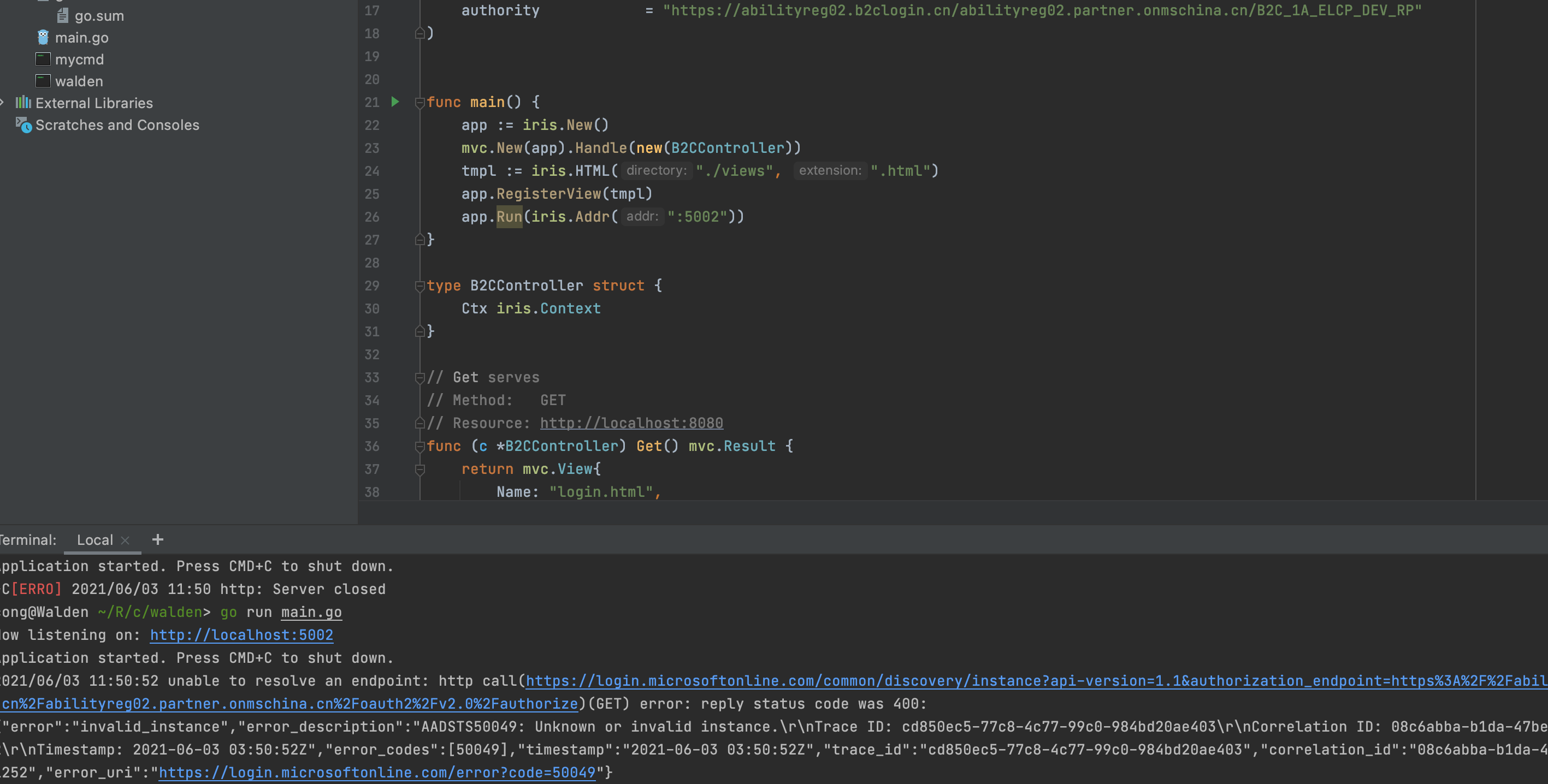 Add Support For B2c Authorities · Issue 32 · Azureadmicrosoft Authentication Library For Go 6698
