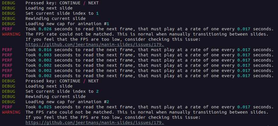 [BUG] Low FPS on Windows · Issue #179 · jeertmans/manim-slides · GitHub