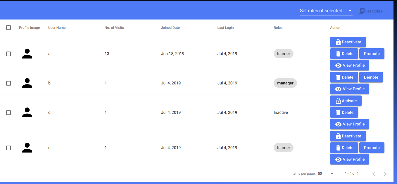 Members: Inactive status UI should be made similar to others status ...