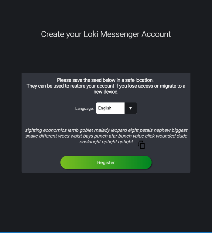 Two Step registration UI · Issue #232 · oxen-io/session-desktop · GitHub