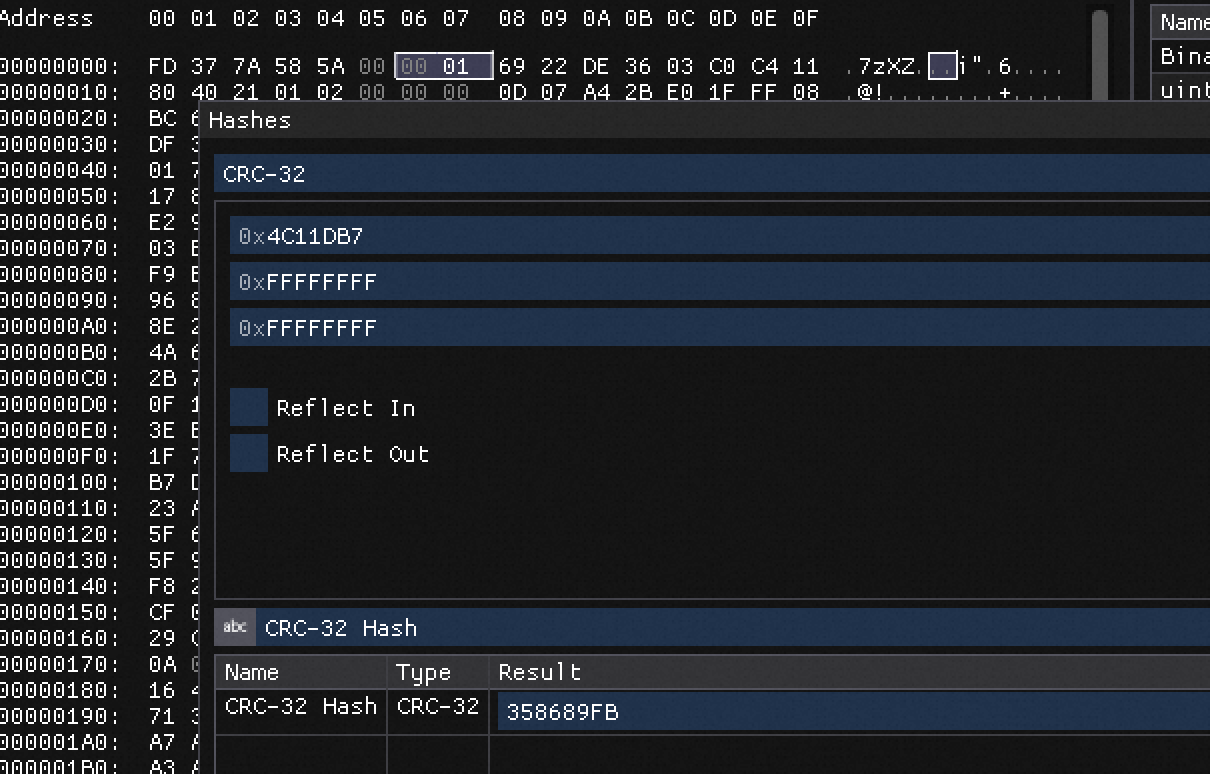 Bug Incorrect Results Of Crc32 Calculations · Issue 1225 · Werwolvimhex · Github