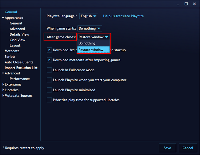 Exit Playnite after game closes · Issue #2505 · JosefNemec/Playnite ...