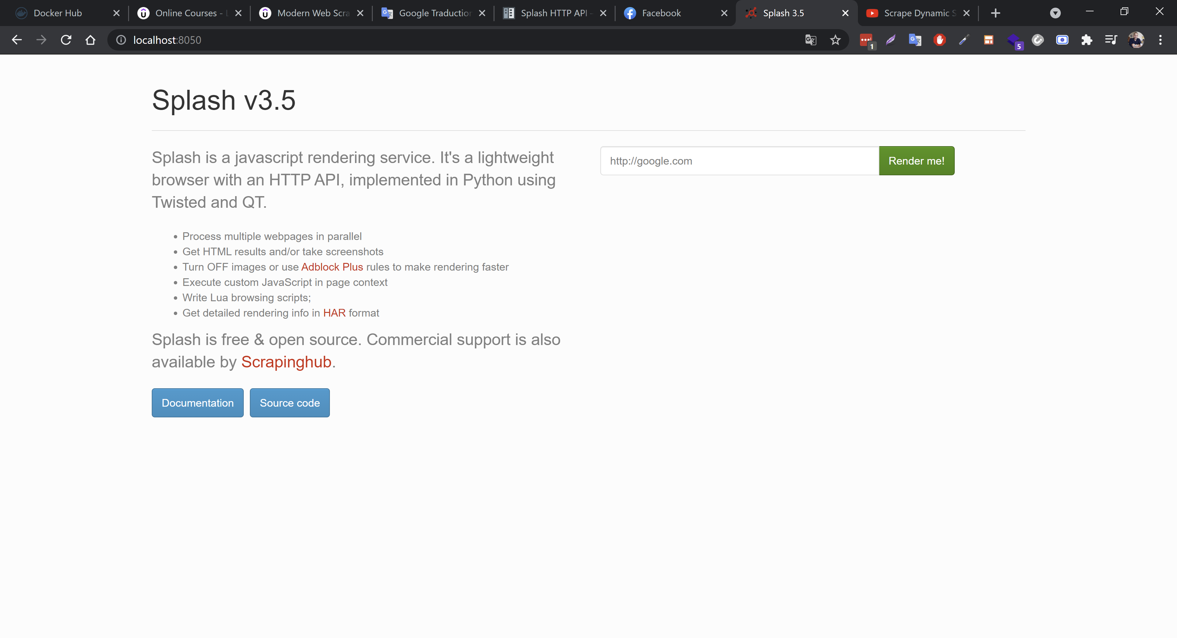 Splash home without text editor · Issue #1132 · scrapinghub/splash · GitHub