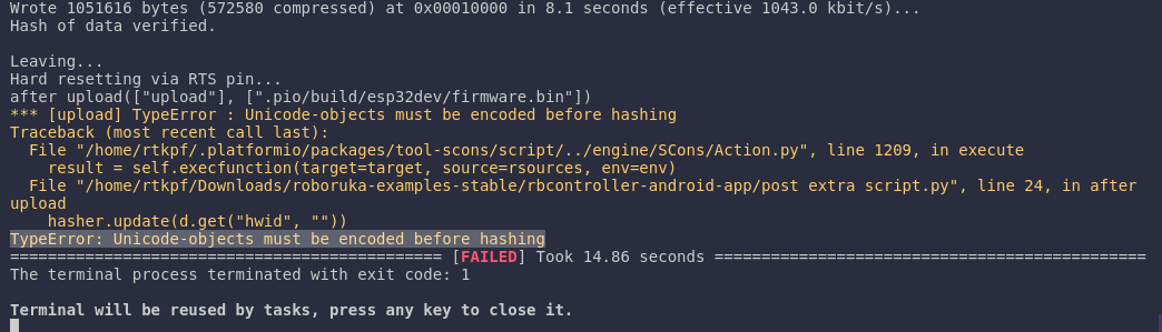 Typeerror Unicode Objects Must Be Encoded Before Hashing While Uploading Rb Controller Android