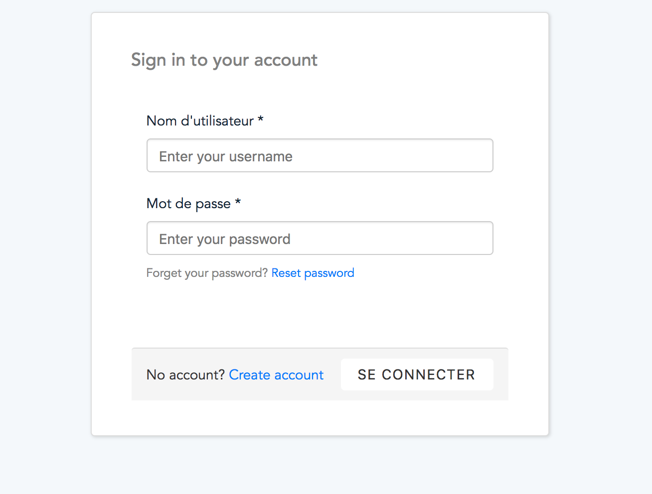 withAuthenticator is half french half english, · Issue #2875 · aws ...