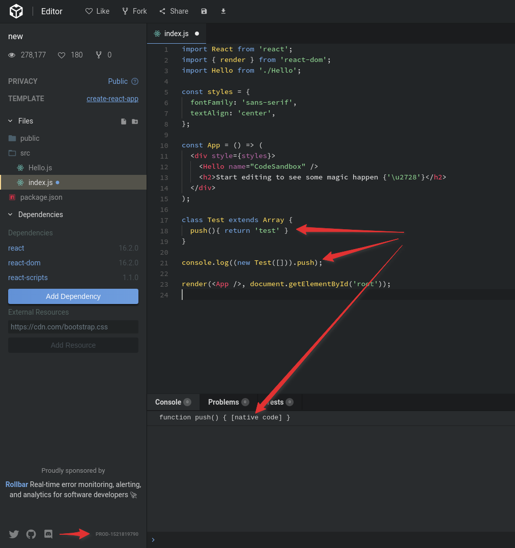 Broken transpiler · Issue #662 · codesandbox/codesandbox-client · GitHub