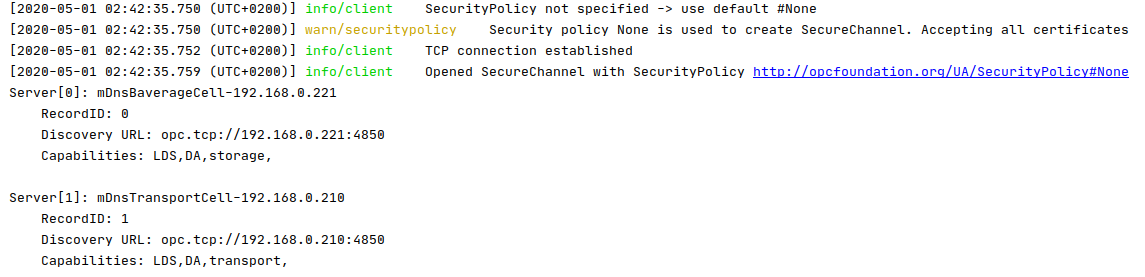 LDS ME -> ServerOnNetworkCallback returns discovery url with hostname · Issue #3581 · open62541 ...