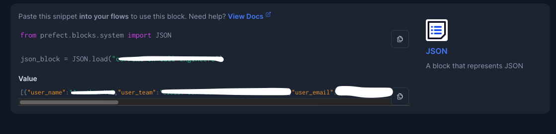 Enhancement: Pretty print JSON block views · Issue #1608 · PrefectHQ/prefect-ui-library · GitHub