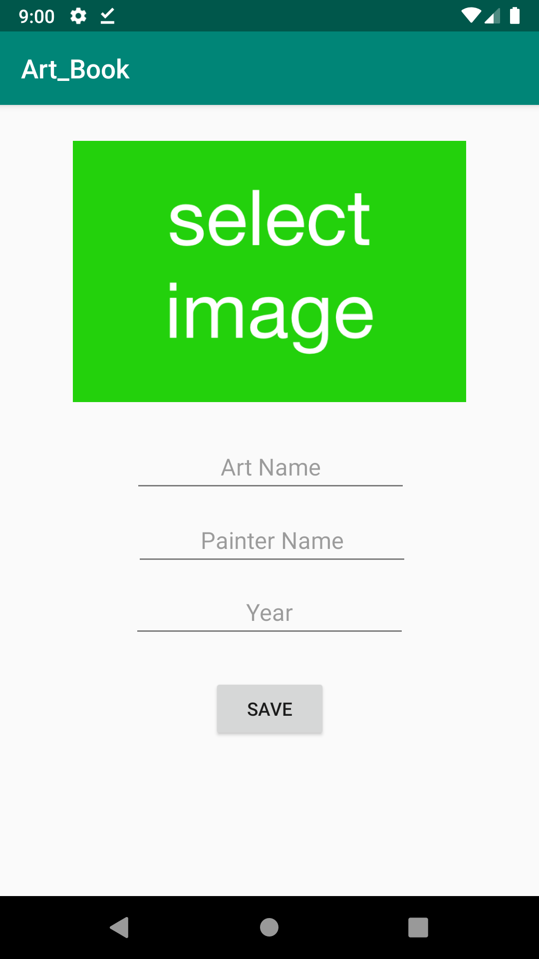 GitHub - kaankizilagil/Art_Book: Android Application (SQLite Database ...