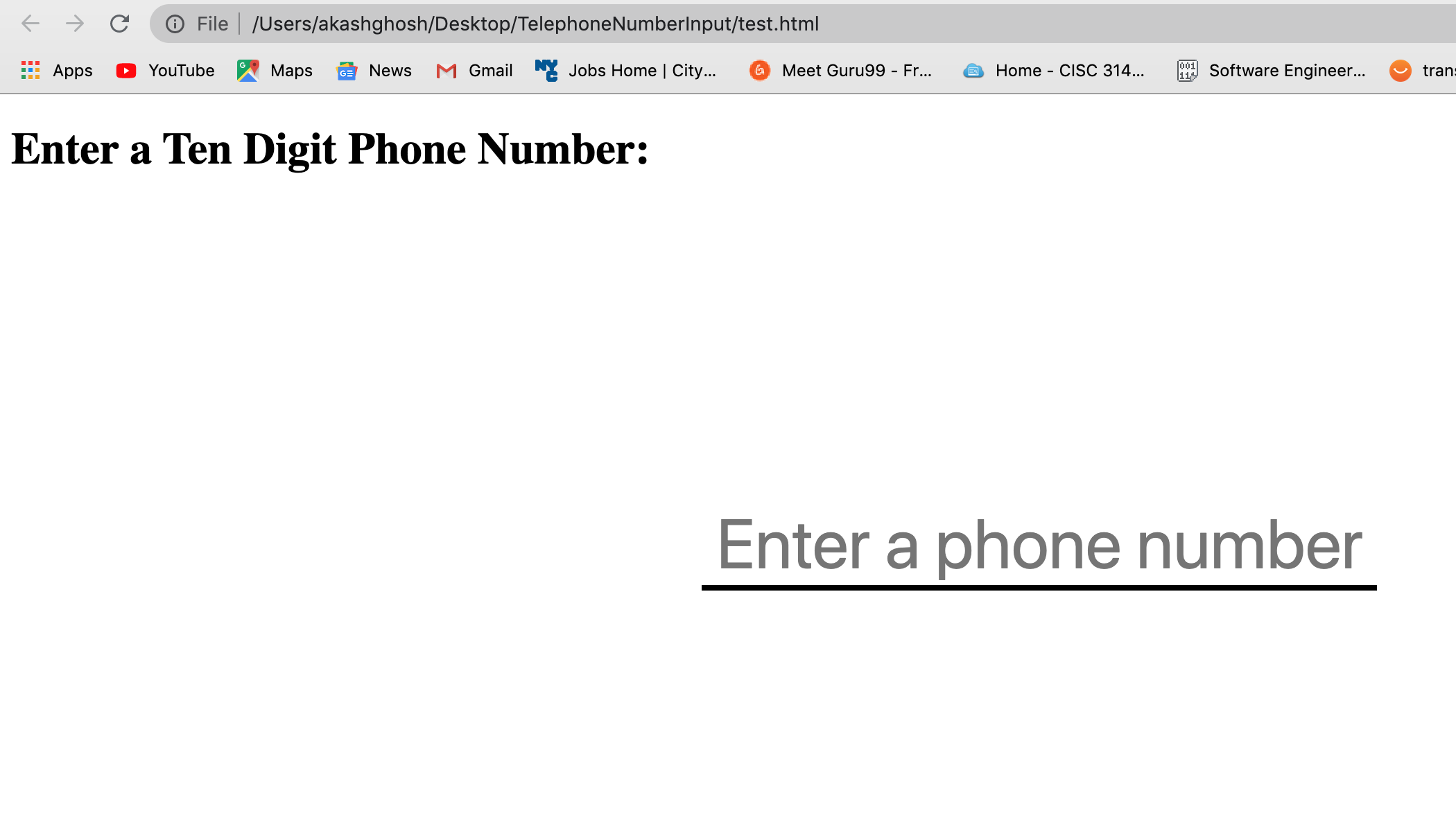 GitHub - akashg94/TelephoneNumberInput: This Program takes 10 digit of ...
