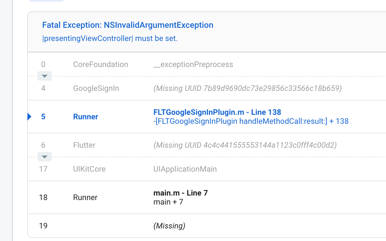 google_sign_in is not working on ios 13 simulators. Throws `'presentingViewController must be ...