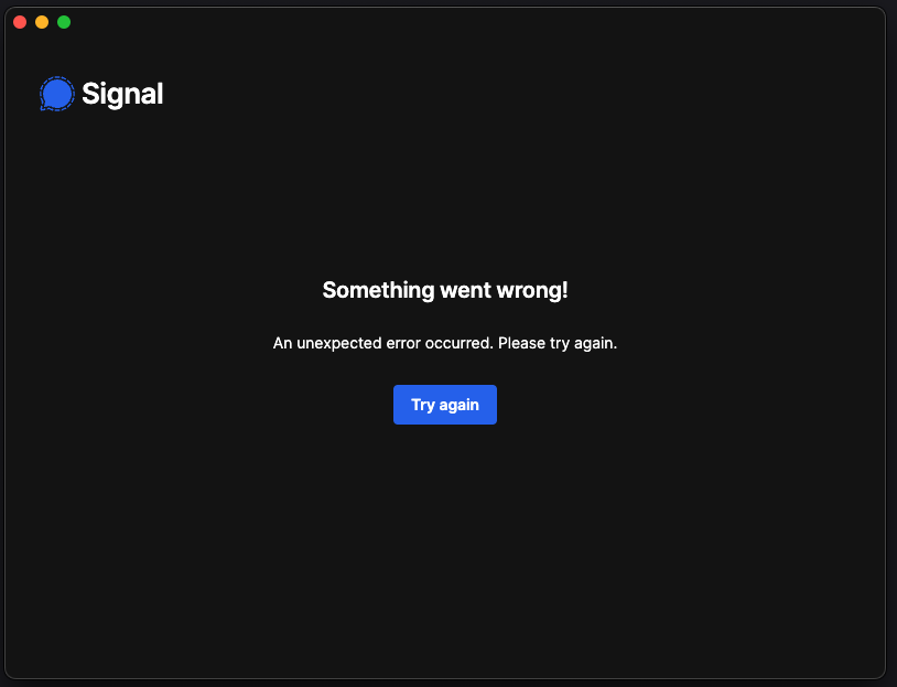 Unable to link Signal Desktop · Issue #5889 · signalapp/Signal-Desktop ...