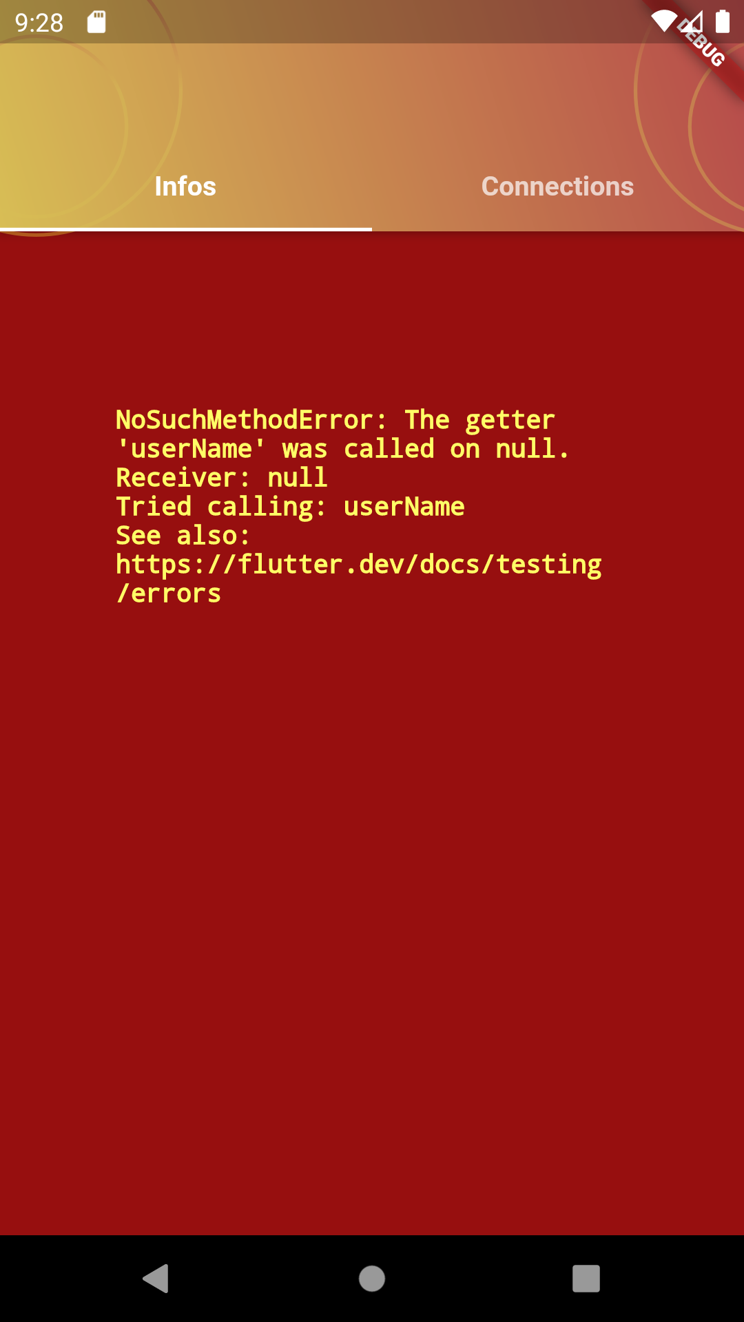 The Getter Was Called On Null · Issue 51878 · Flutterflutter · Github 5123