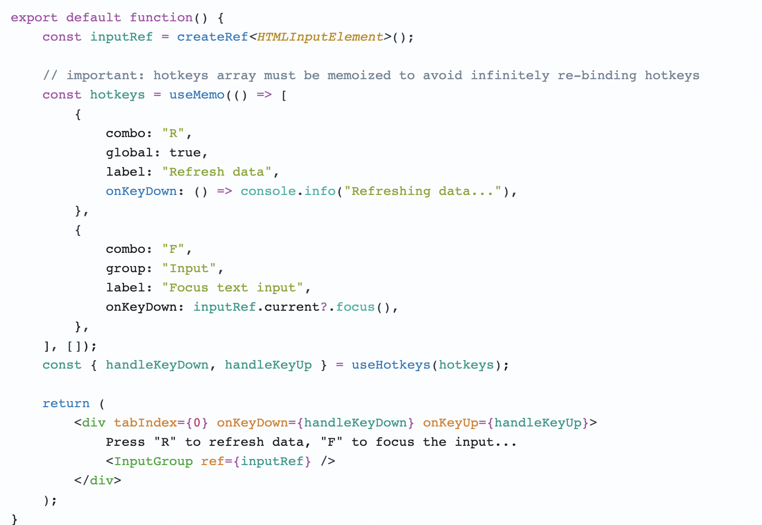 useHotkeys not rebinding global hotkeys · Issue #4551 · palantir ...
