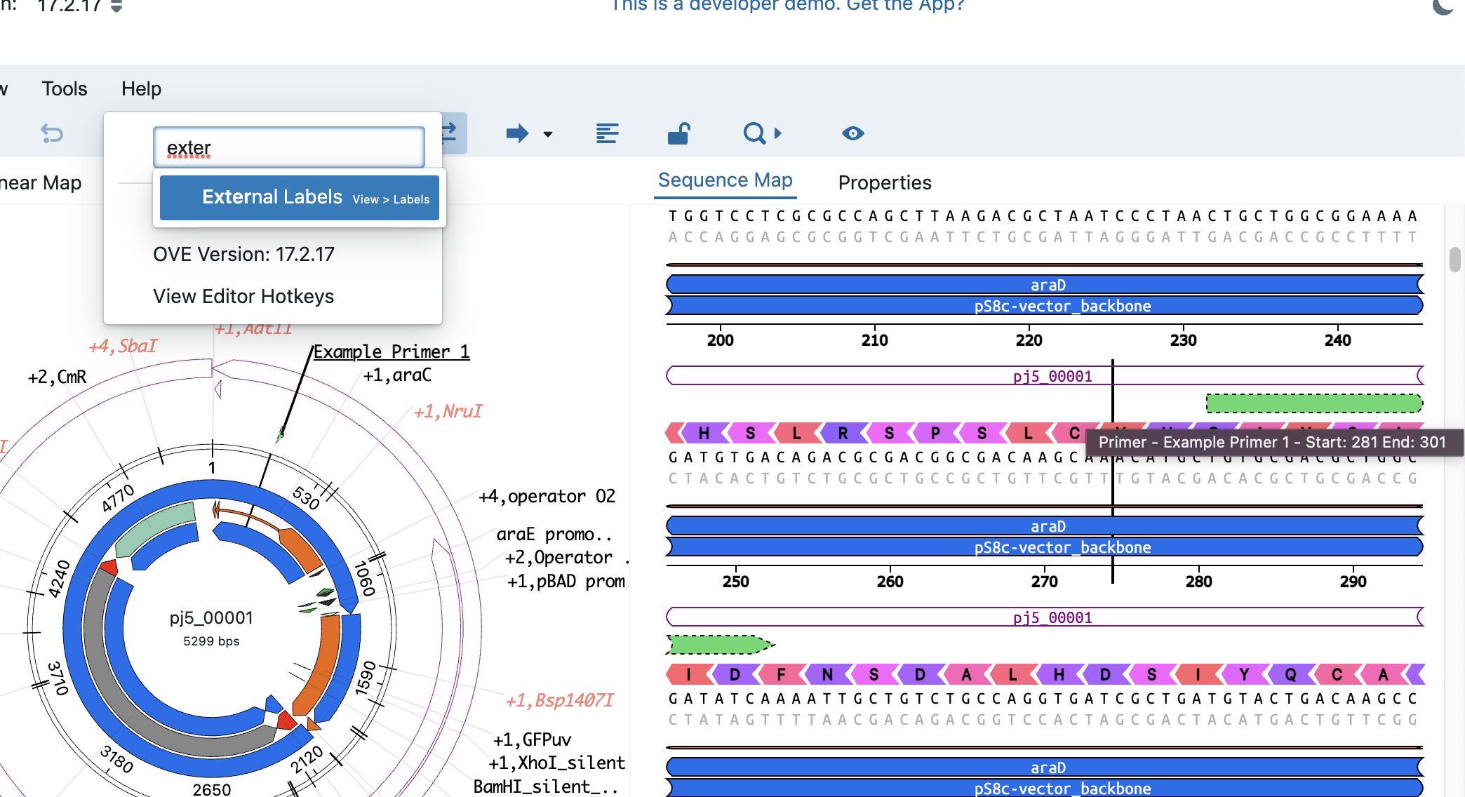 Add truncated internal labels when external labels is toggled off ...