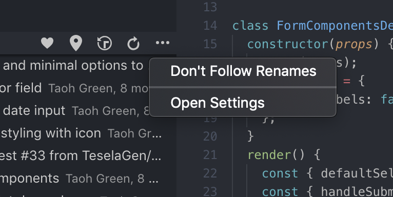File history lists unrelated merge commits · Issue #259 · gitkraken/vscode-gitlens · GitHub