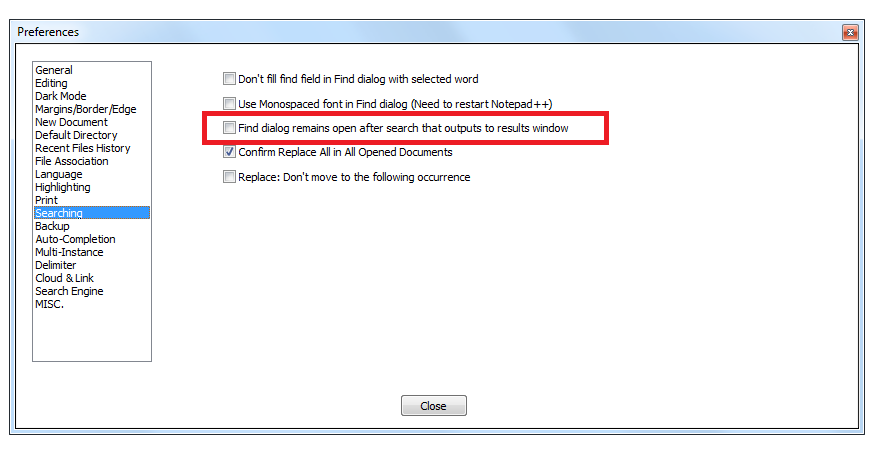 Disapearing search window when using regular expressions · Issue #10344 · notepad-plus-plus ...