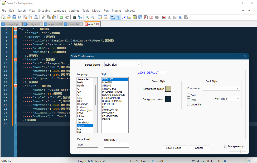 N Doesnt Detect Json Lexer Type In Theme · Issue 11406 · Notepad