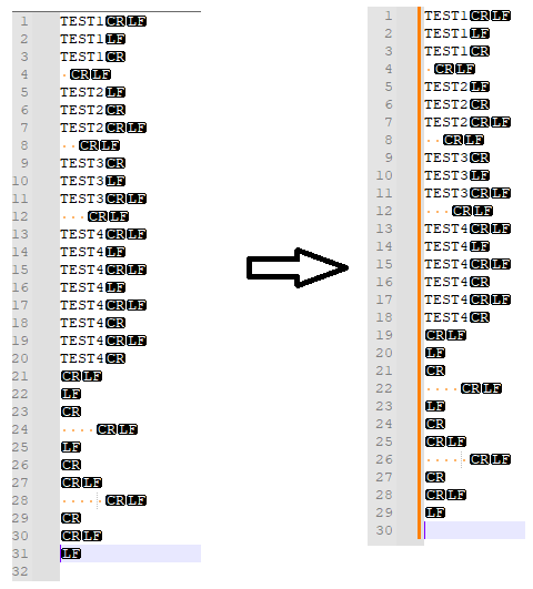 How Treat Different Eols In Remove Duplicate Lines Command · Issue 12780 · Notepad Plus Plus