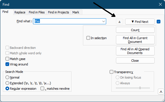 Add Tooltip To Find Previous Button Explaining Why It Is Blocked