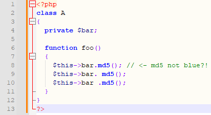 php "md5" function colorizing bug · Issue #3683 · notepad-plus-plus/notepad-plus-plus · GitHub