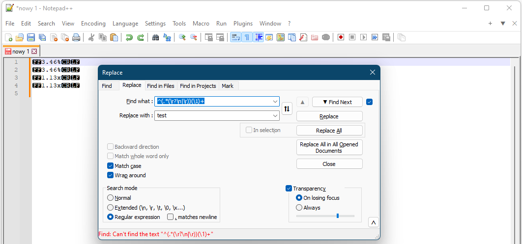 Remove Consecutive Duplicate Lines Not Working As Expected · Issue