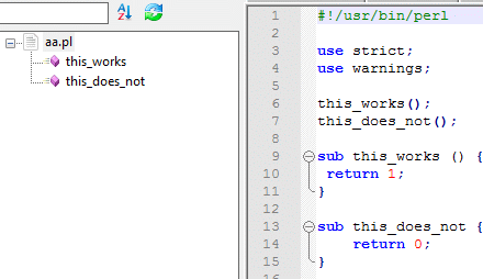 Not displaying function list for Perl language. · Issue #3374 · notepad ...