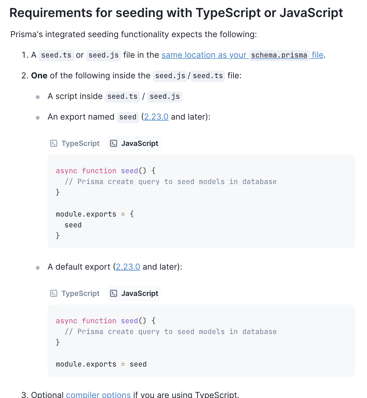 Need To Add `await Prisma Disconnect ` When Seeding · Issue 1921 · Prisma Docs · Github