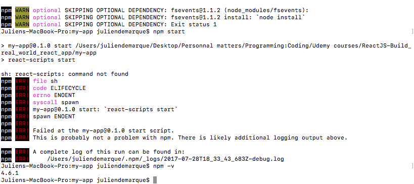 npm start fails · Issue #2870 · facebook/create-react-app · GitHub