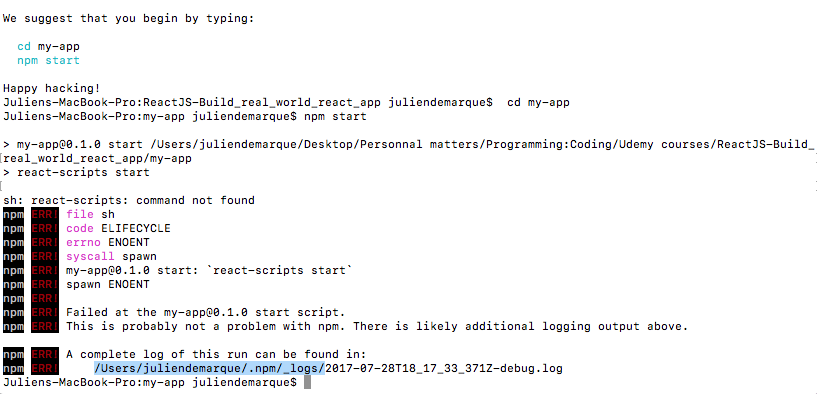 npm start fails · Issue #2870 · facebook/create-react-app · GitHub