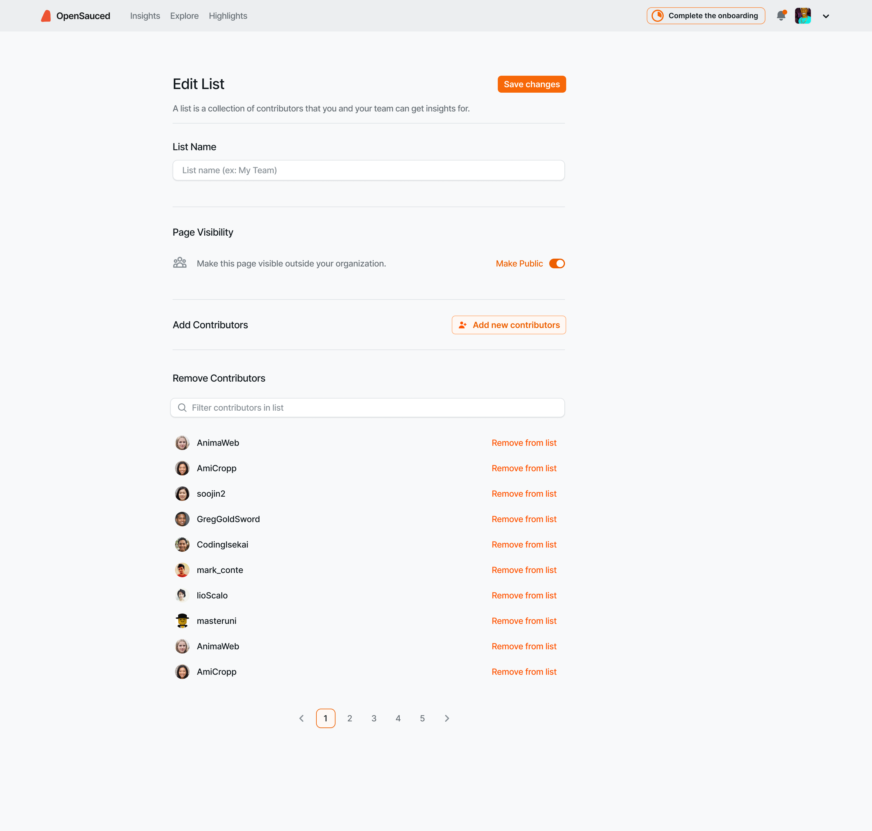 Feature: Edit List Page · Issue #1977 · open-sauced/app · GitHub