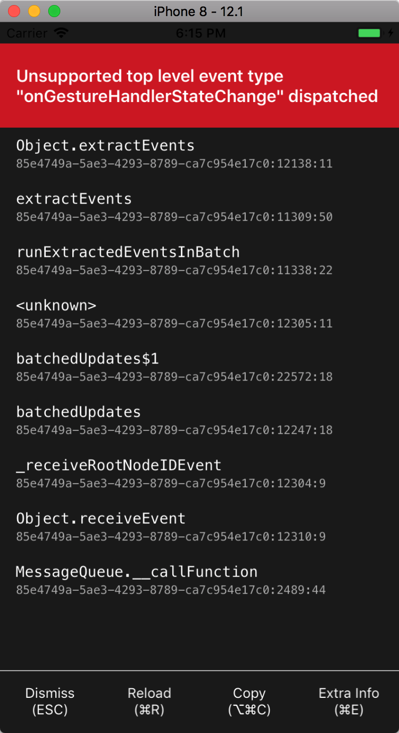 Unsupported top level event type "onGestureHandlerStateChange" dispatched · Issue #439 ...