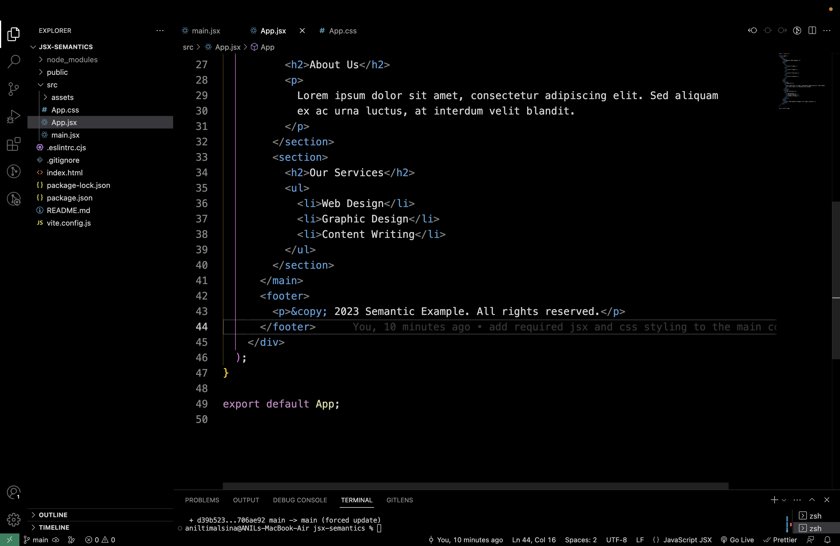 Task 4: JSX Semantics · Issue #4 · yogeshtakeo/BFD36_files · GitHub