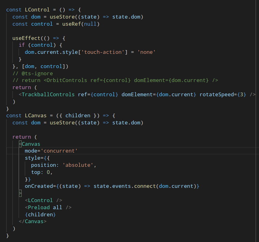 performance comparison between vanilla three.kjs and react-three-fiber ...