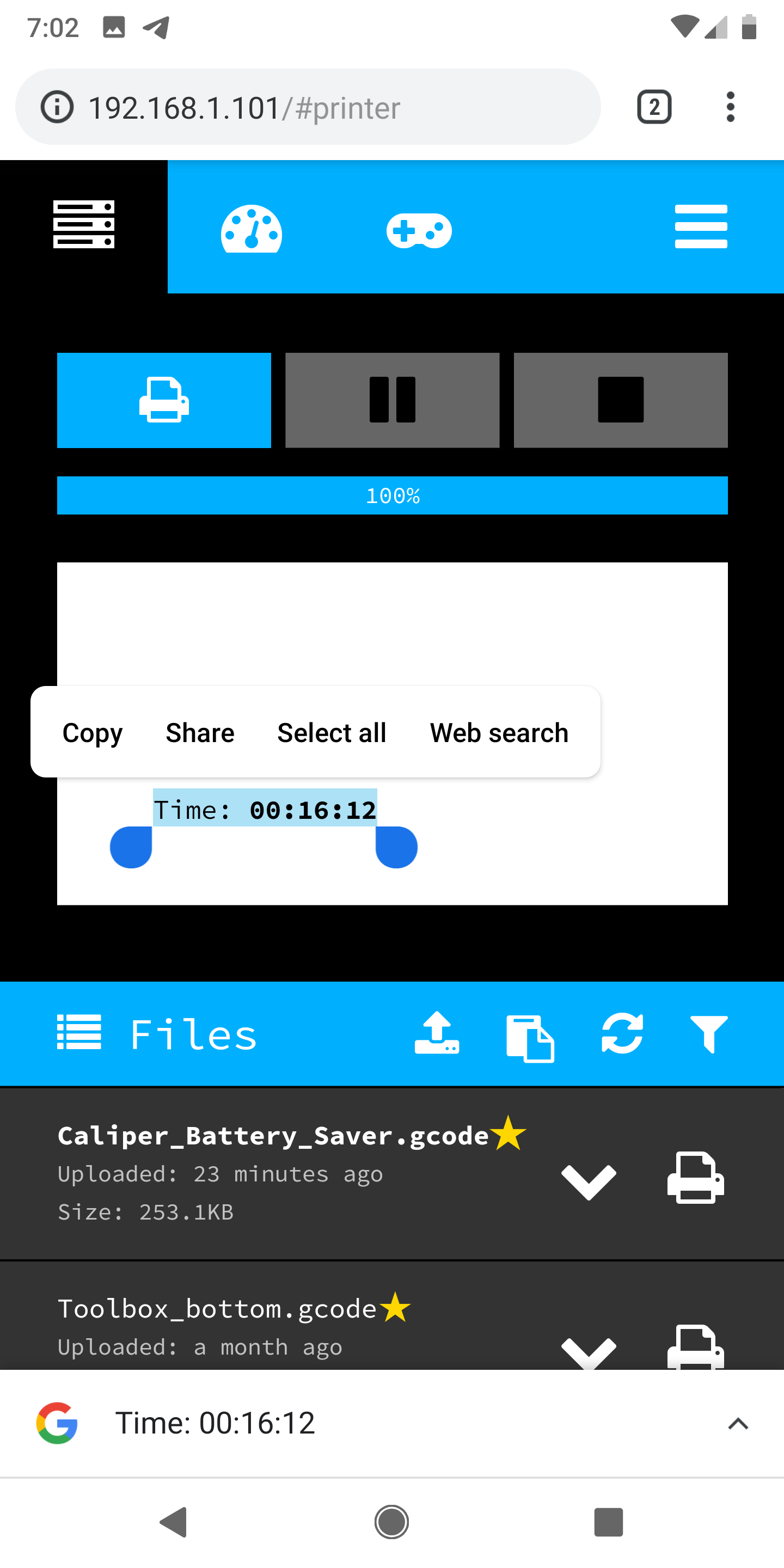 Font Set To Incorrect Value Screen Seems Blank · Issue 311 · Billyblazeoctoprint Touchui · Github