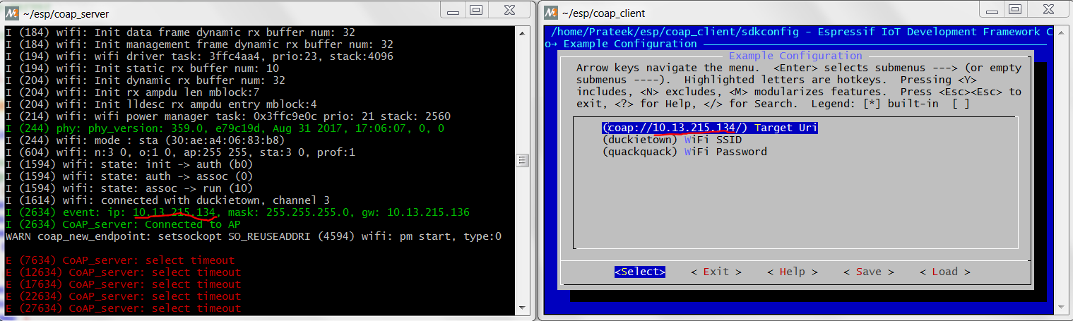 Tw16355 Coap Experiment Between Two Esp32 As Serverclient · Issue 1218 · Espressifesp Idf