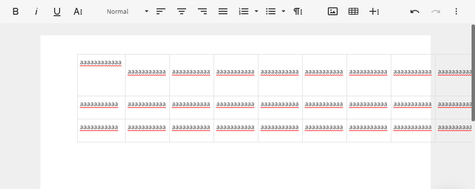 Pasting large tables from Word and Excel overflow out of the document · Issue #3510 · froala ...