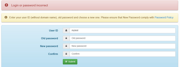Login or Password incorrect. · Issue #432 · ltb-project/self-service ...