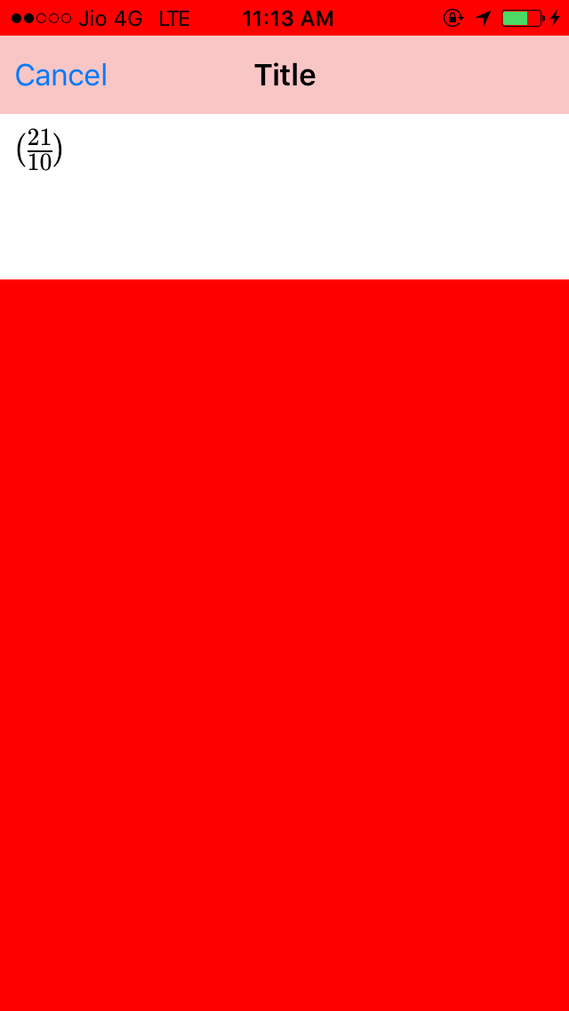 Same MathFormula syntax show differently in ios and android while using same katex . · Issue ...