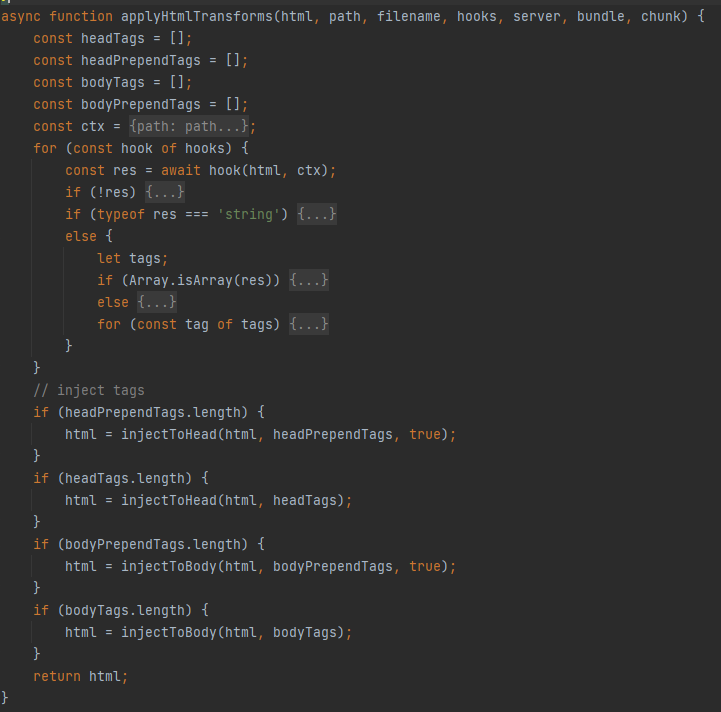 Injection Rules For The Applyhtmltransforms Function · Vitejs Vite · Discussion 9777 · Github 