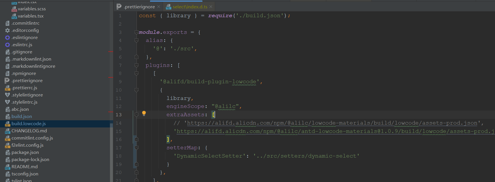 Build Lowcode Js配置的settermap无法使用antd · Issue 824 · Alibaba Lowcode Engine · Github
