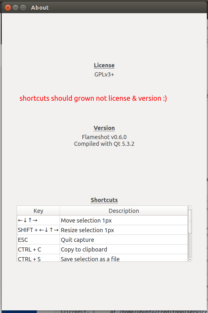 at information view shortcuts should grow height not the other areas ...